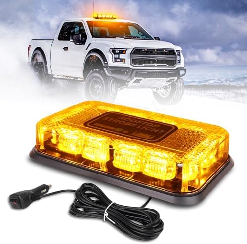 Amber Strobe Light, 16 Flashing Mode, 48pcs Led, Roof Top Hazard Flash ...