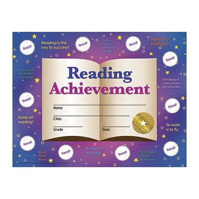 Reading Achievement Certificate (Set of 30): Amazon.com: Office Products