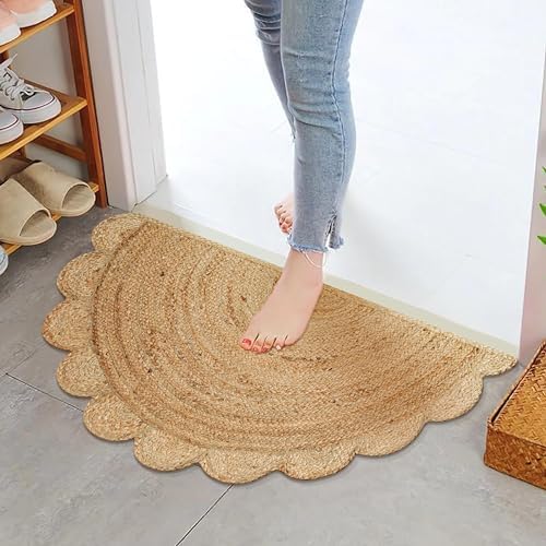 Amazon.com: XYRuiHang Soft Irregular Half Round Door Mat Indoor Entry ...