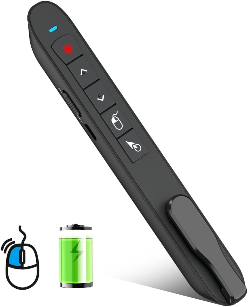 Amazon.com : DinoFire USB Rechargeable RF 2.4 GHz Green Light ...