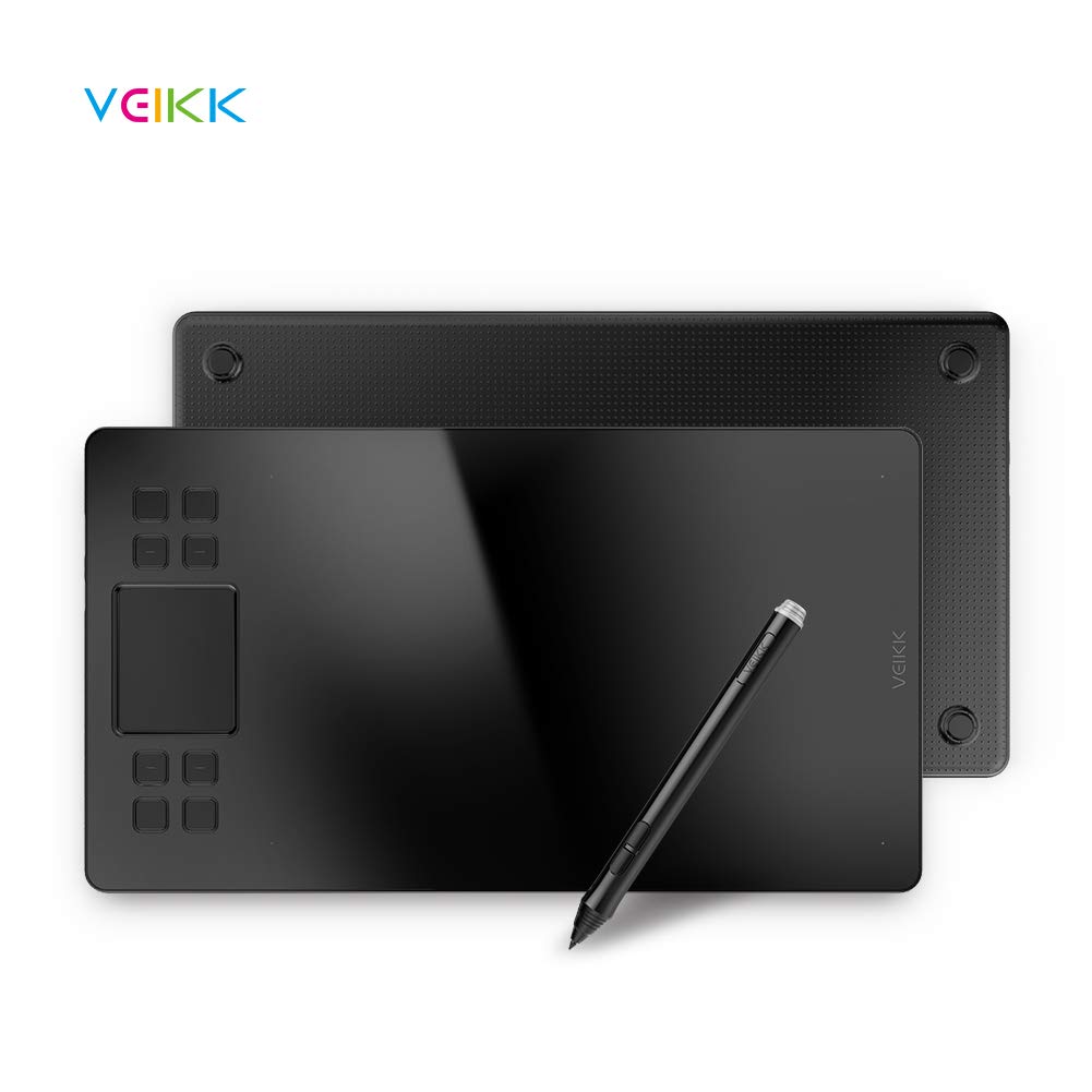 Buy Drawing VEIKK A50 Graphics Pen 10x6 inch Active Area,Smart Gesture ...