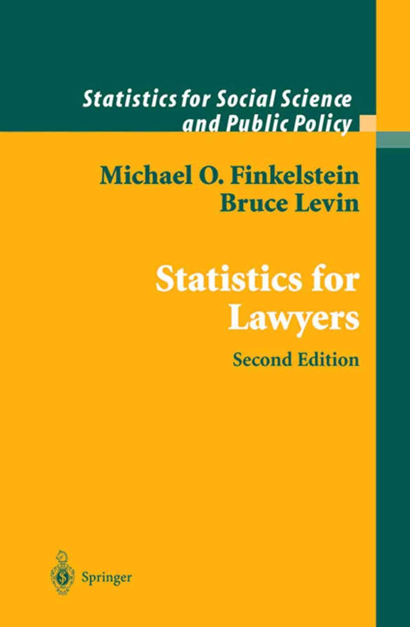 Amazon.com: Statistics for Lawyers (Statistics for Social and ...