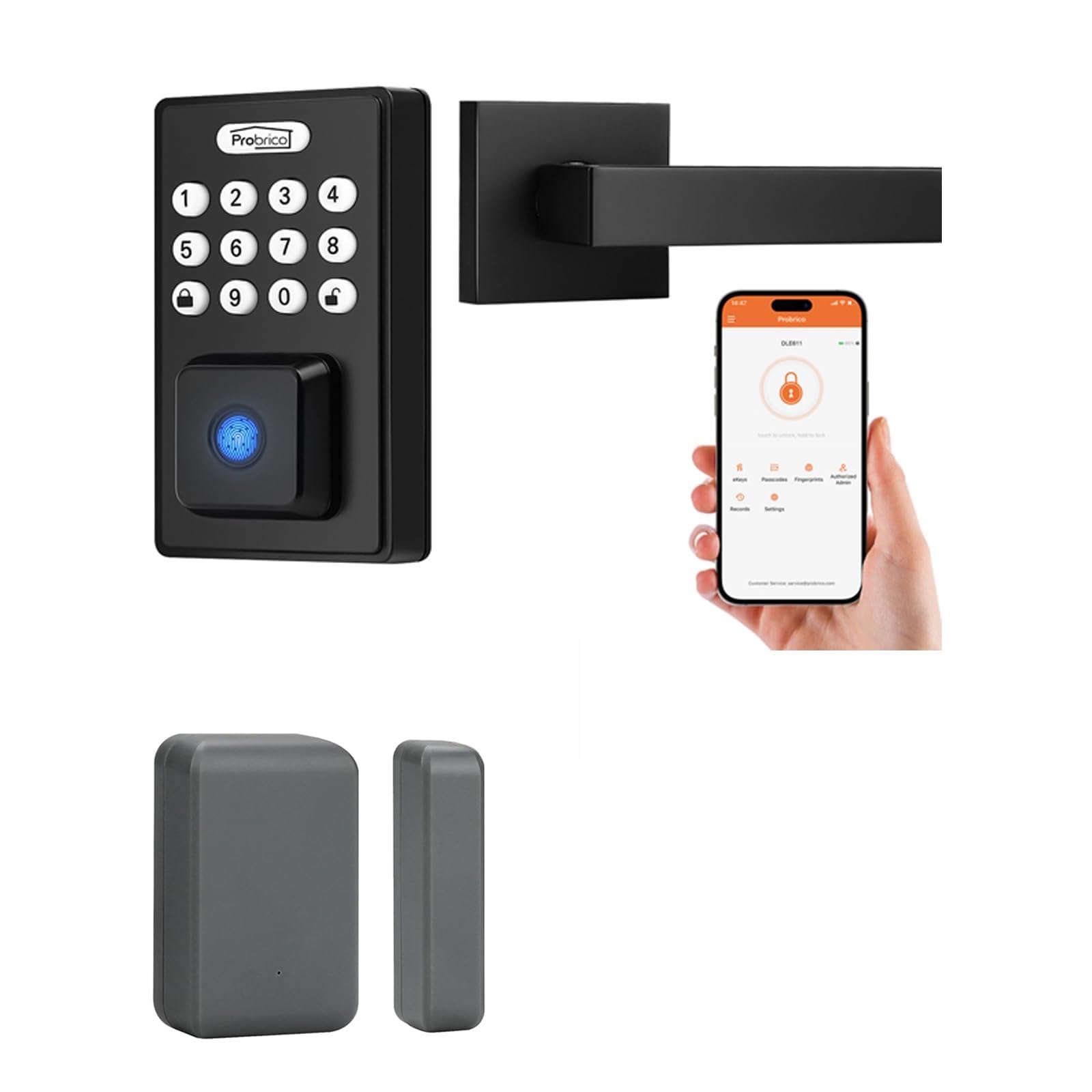 Probrico 1Pack Smart Door Lever Set and Gateway - Amazon.com