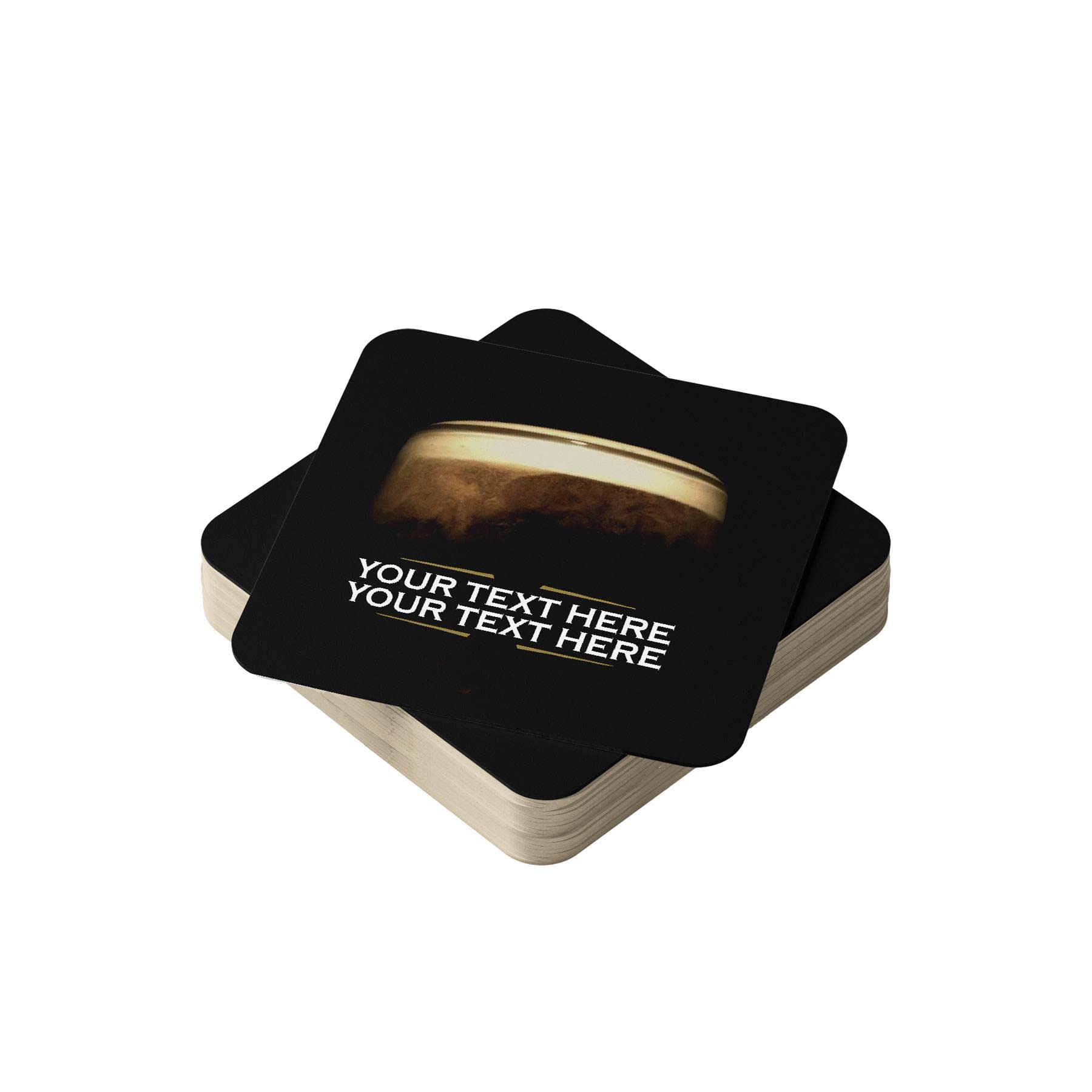 Personalised Beer Mats Pack of 24 - Absorbent Recyclable Cardboard ...