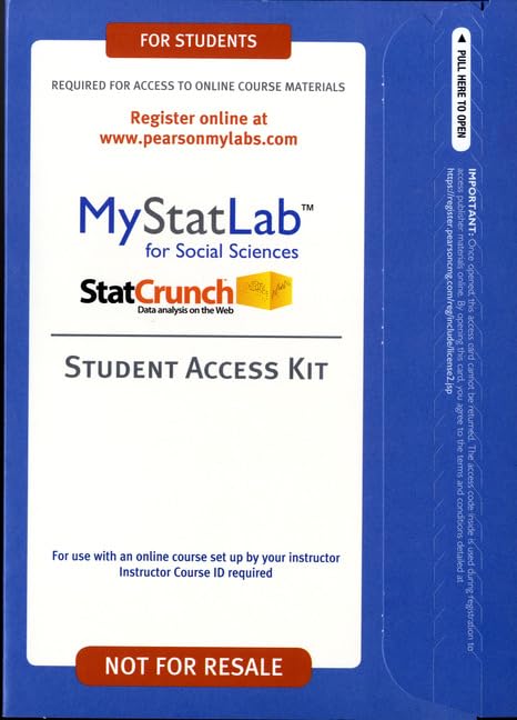 Amazon.com: New Mystatlab With Pearson Etext Valuepack Access Card ...