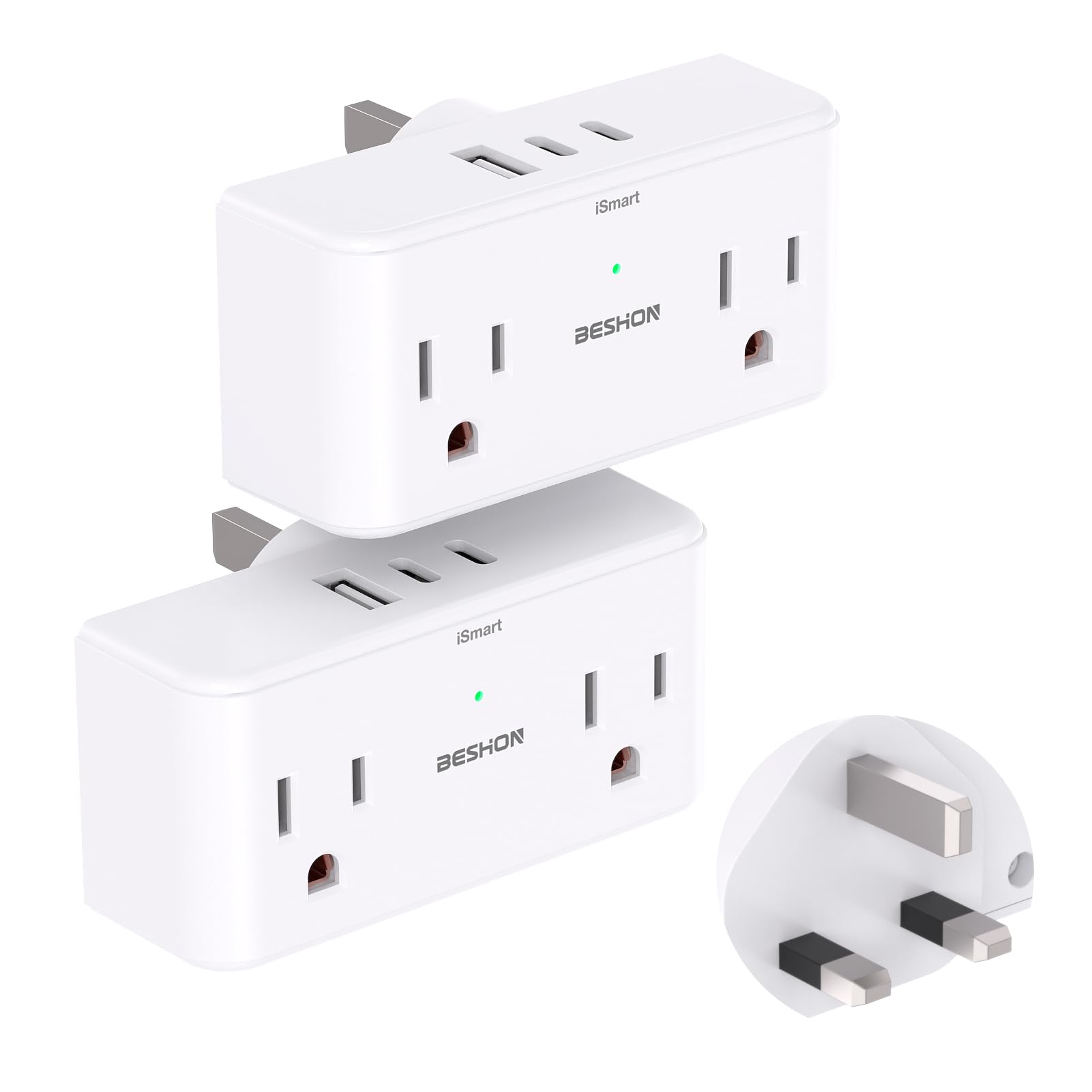 Amazon.com: US to UK Ireland Travel Plug Adapter, Type G Travel Adapter ...