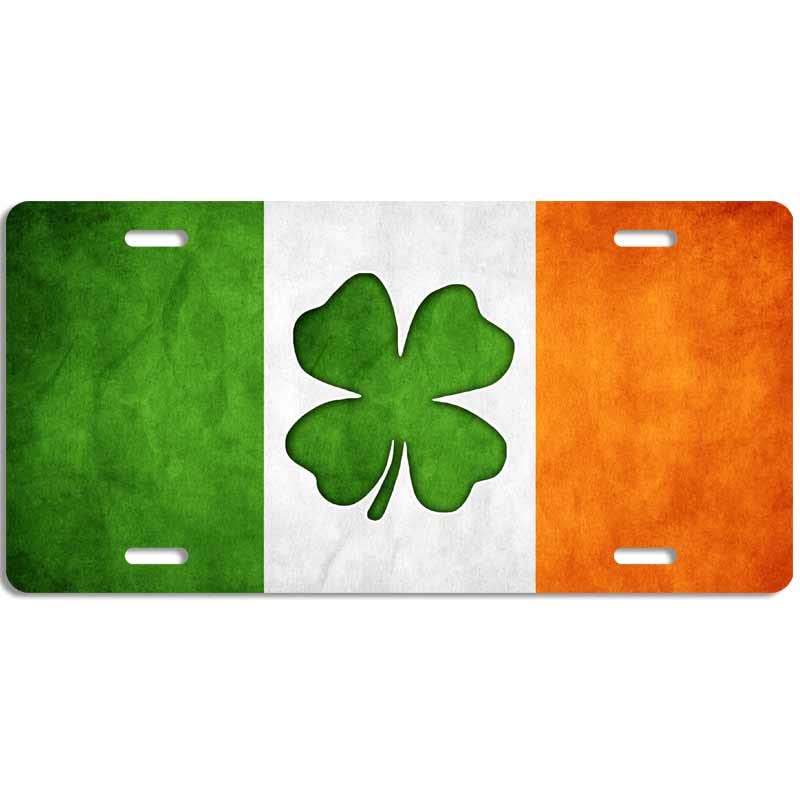 Amazon.com: Irish Ireland License Plate Celtic Flag Lucky Charm Clover ...