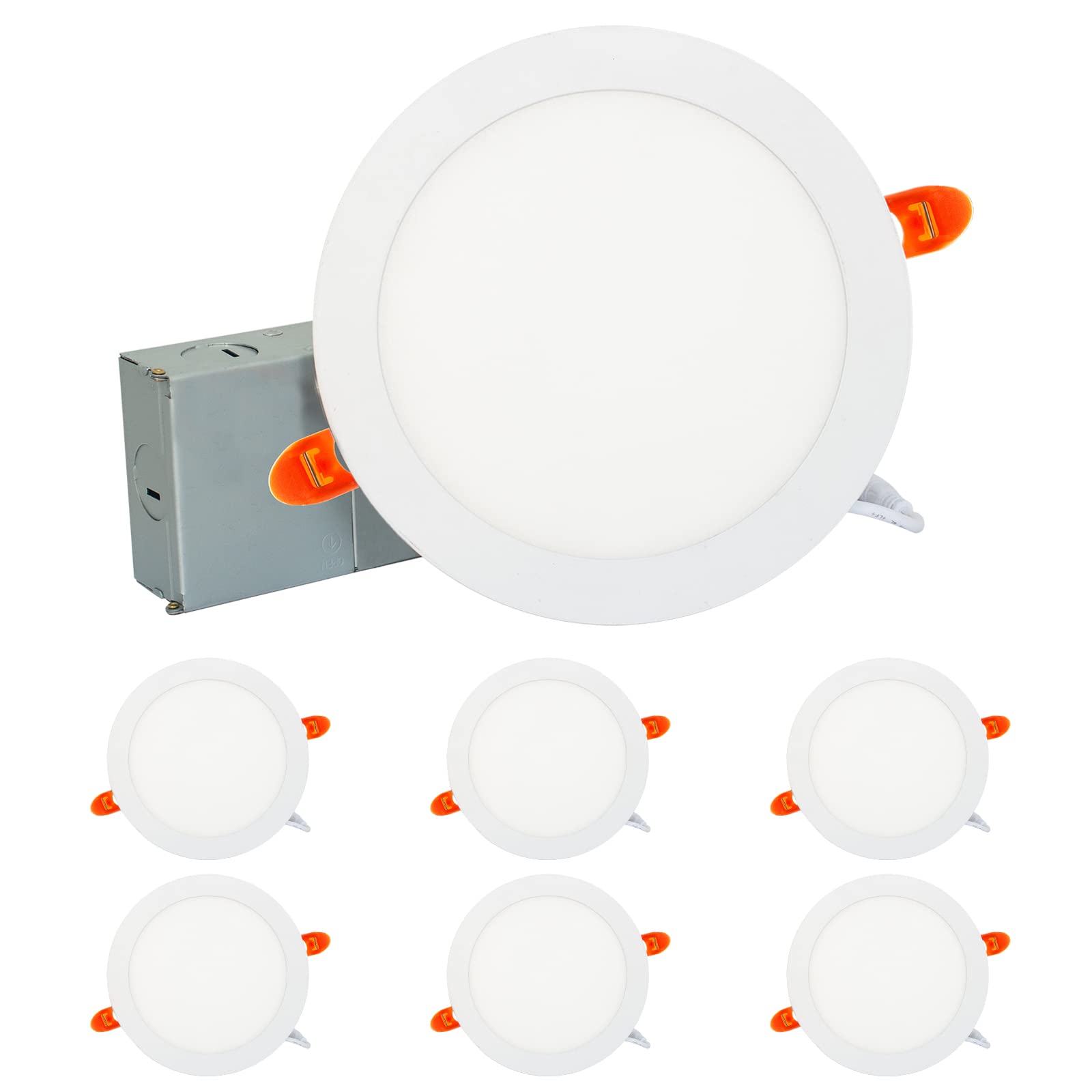 Buy MINGHE 6 Pack 6 Inch 5CCT Ultra-Thin LED Recessed Ceiling Light ...