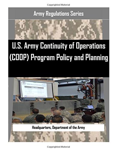 U.S. Army Continuity of Operations (COOP) Program Policy and Planning ...