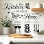 Peacoblue Kitchen Quotes and Tableware Wall Decals, Wall Stickers Decor ...