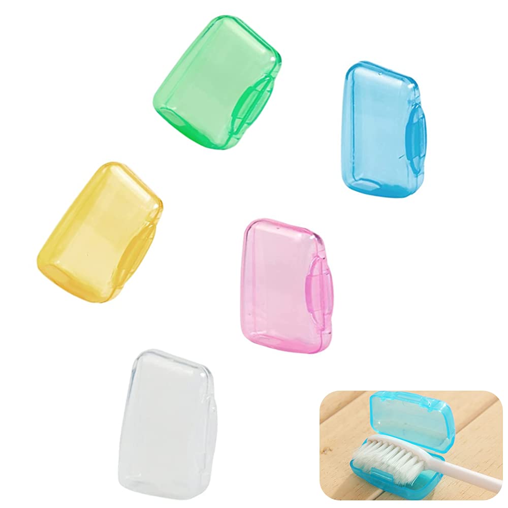 5 Pcs Portable Toothbrush Head Covers, Toothbrush Protective Case ...