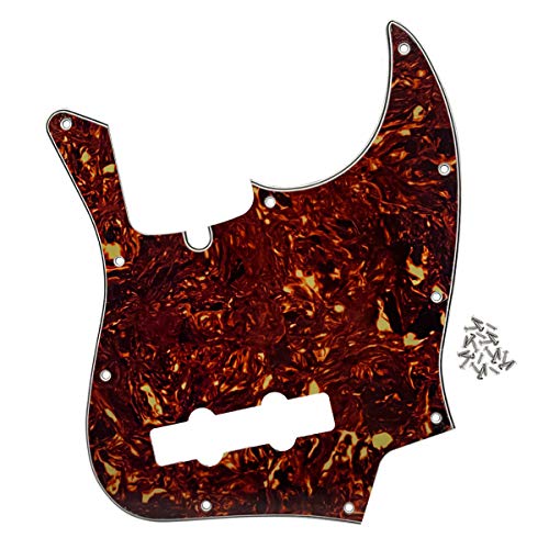 IKN 10 Hole Jazz Bass Pickguard 4Ply Scratchplate for American/Mexican ...