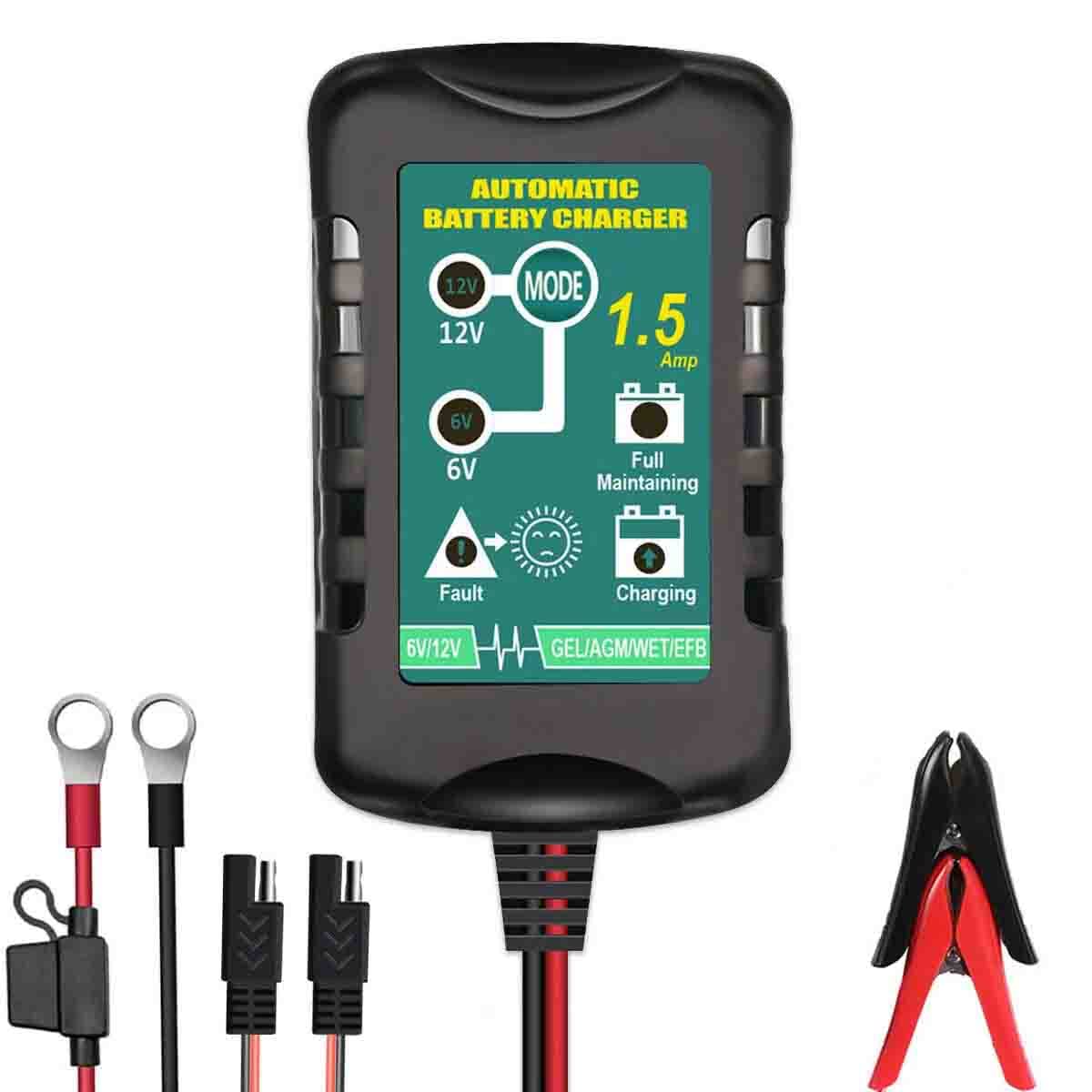 Amazon.com: 12V Battery Charger and Maintainer: Automatic 12V ...