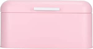 Amazon.com: SKIENGRJ Vintage Style Pink Bread Organizer Box - Iron ...