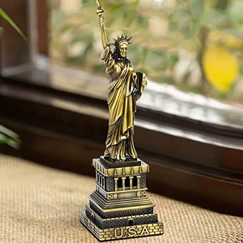 Buy Small Metal Statue of Liberty Figurine Miniature Decorative ...