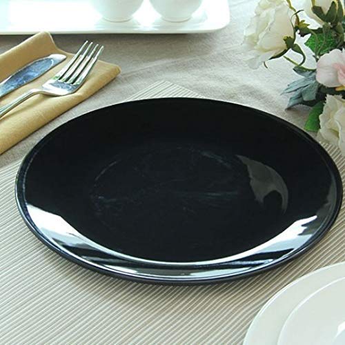 Buy famacart Kitchen Full Dinner Plate 100% Melamine Iconic Black 11 ...