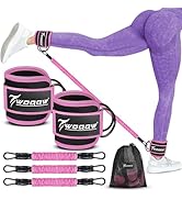 Resistance Bands Set, Ankle weights Resistance Bands with Cuffs, Glutes ...
