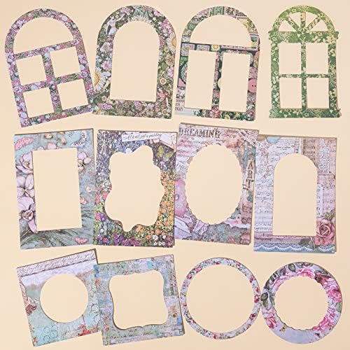 Amazon.com : JOYCHOIC Cutout Scrapbook Paper, 60Pcs Vintage Garden Junk ...