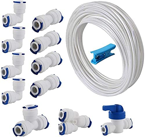 DOC RO® Water Filter Fitting, 1/4" Pushfit Straight Connector for Water ...