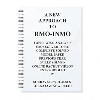 A NEW APPROACH TO RMO+INMO MATHEMATICAL OLYMPIAD [ PACK OF 4 BOOKS ...