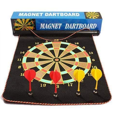 PANSHUB Maggnetic Velvet Plastic Steel Magnet Reversible Dart Board Two ...