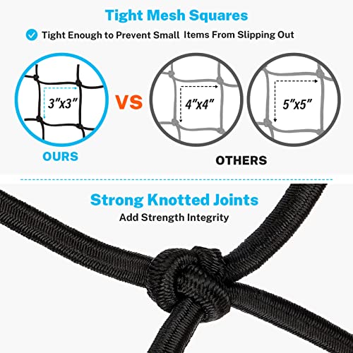 Snapklik.com : Kohree Cargo Net For Pickup Truck Bed, 3x4 Stretches To ...