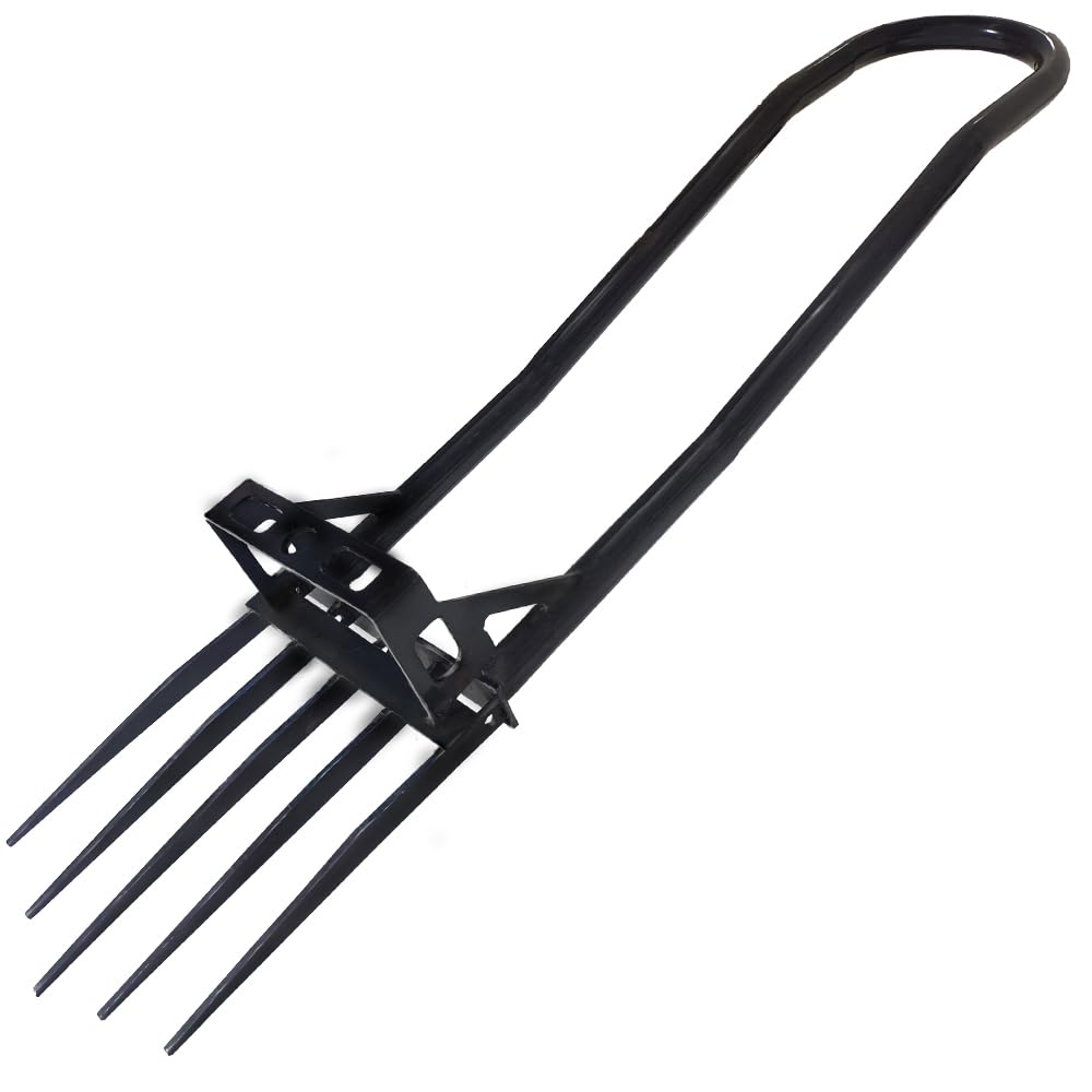 Amazon.com : Paiaojia Garden Fork 5 Tine Heavy Duty Pitch Fork for ...