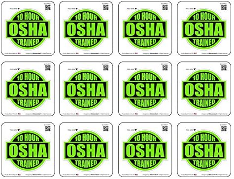 12 pack 10 HOUR Osha Trained - size: 2" ROUND color: LIME GREEN/BLACK ...