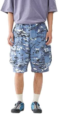 Unisex Baggy Camo Cargo Shorts for Men and Women, Hunting with Multi ...