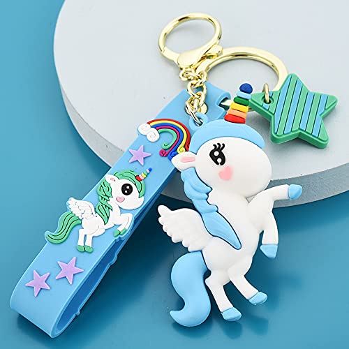 DSR" Cute Unicorn Keychain 3D Heavy Key chains and Key ring Holders ...