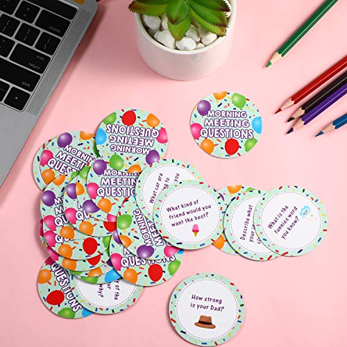 Snapklik.com : 50 Morning Meeting Chips Questions Cards For Students ...