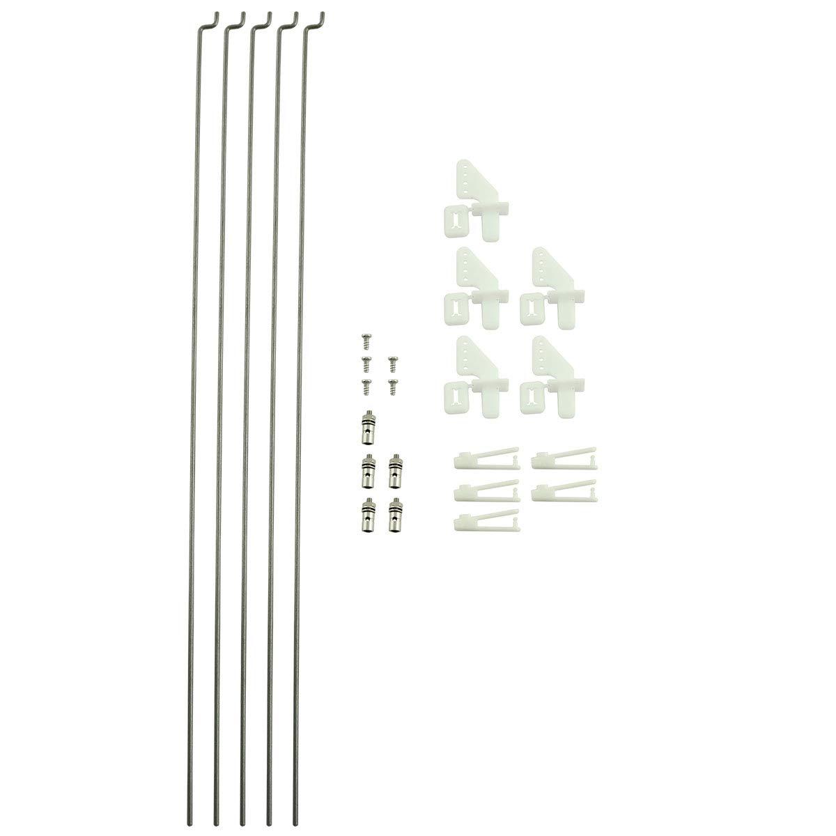 Buy PSCCO 5 Sets Steel Pushrod Parts Adjustable Push Rod Connector Set ...