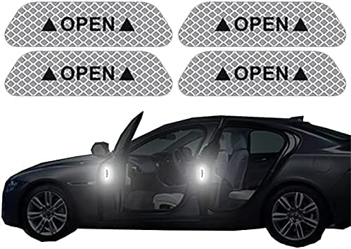 Destello Open Car Reflective Stickers (White) : Amazon.in: Car & Motorbike