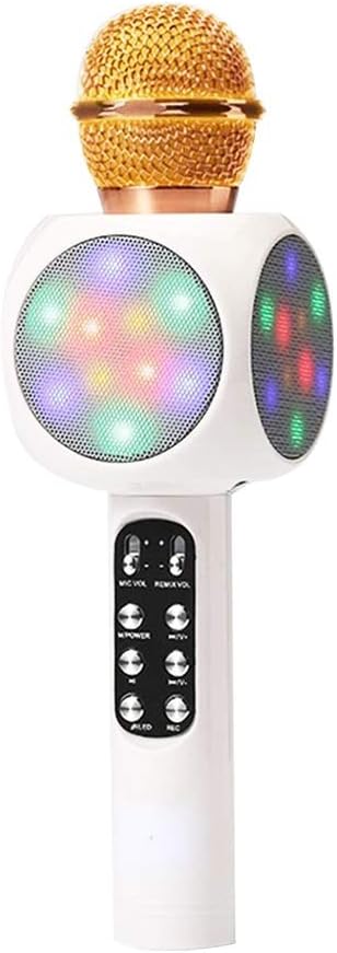 Amazon.com - N/A Microphone with LED Light Microphone Handheld FM Mic ...