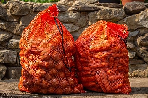 Large Hanging Mesh Storage Net Bags for Vegetables Log Bags for Wood ...