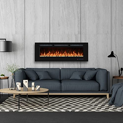 42" Electric Fireplaces Inserts, Recessed & Wall-Mounted Fireplace ...