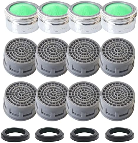 12 Pieces Faucet Aerators Water Tap Aerators Faucet Flow Restrictor ...