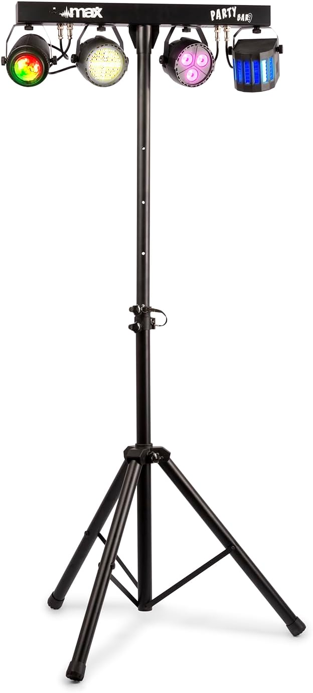 MAX Partybar10 LED DJ Light Bar with Stand, Bag and Remote Control ...