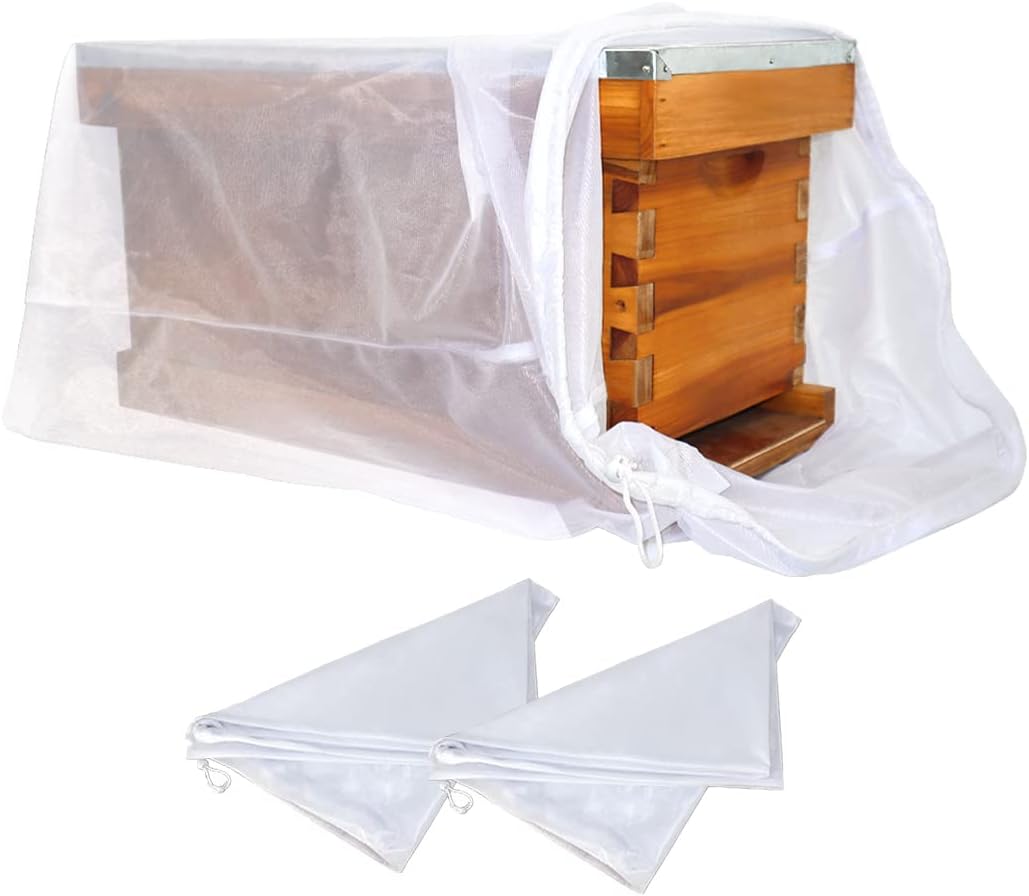 Amazon.com: BeeCastle 2 Pieces Bee Hive Nuc Mesh Transport Bag Packing ...