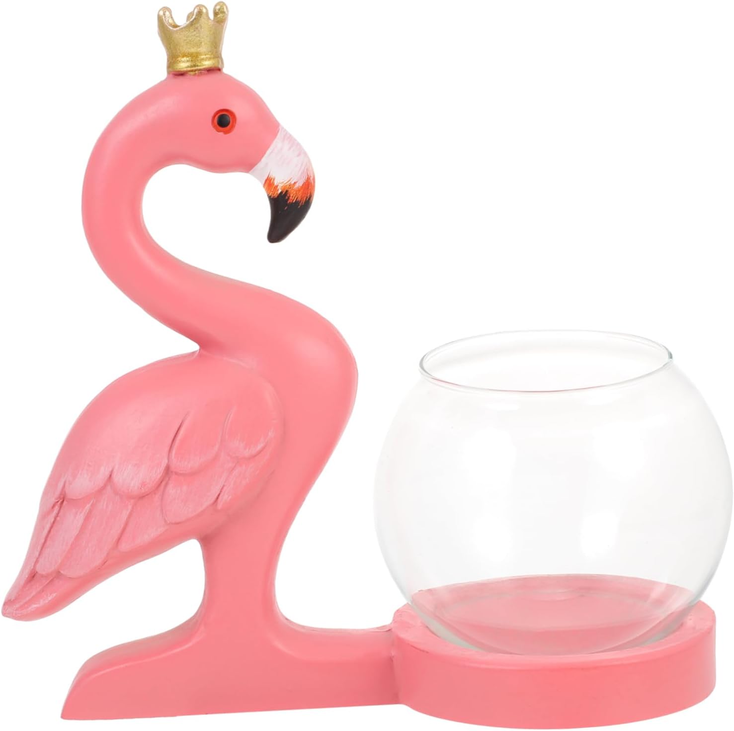 Amazon.com: TOPPERFUN Flamingo Pitcher Vase for Hydroponic Plants Glass ...