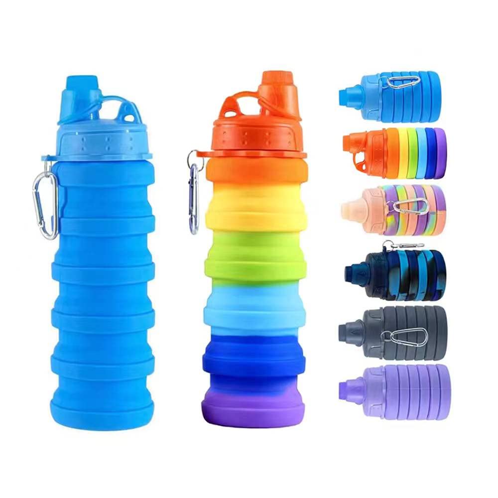 Amazon.com: Collapsible Water Bottles 2 pack Travel Water Bottle ...
