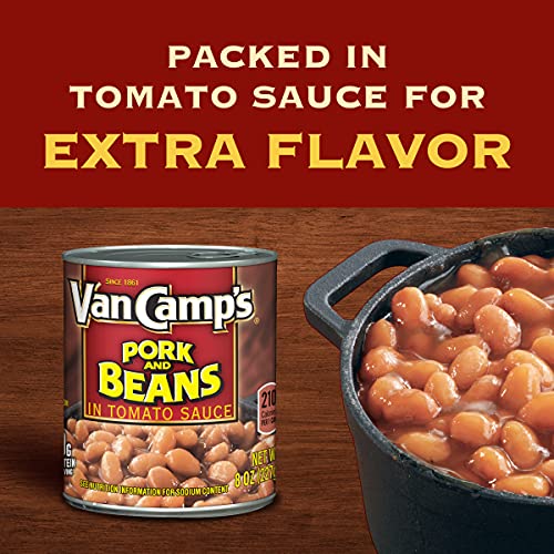Snapklik.com : Van Camps Pork And Beans, Canned Beans, 8 OZ