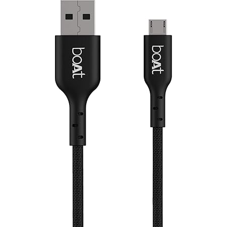 boAt Micro USB 150 Tangle-free, Sturdy Micro USB Cable with 3A Fast ...