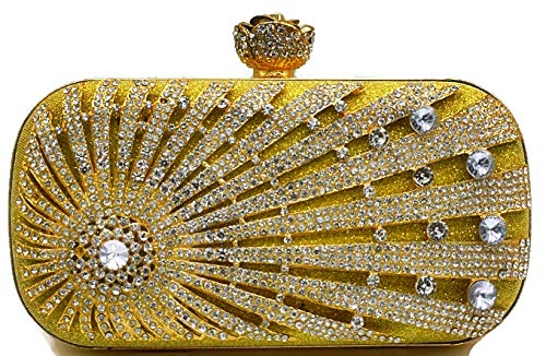 TOOBA Handicraft Hand Embroidered Box Clutch Bag Purse for Bridal ...