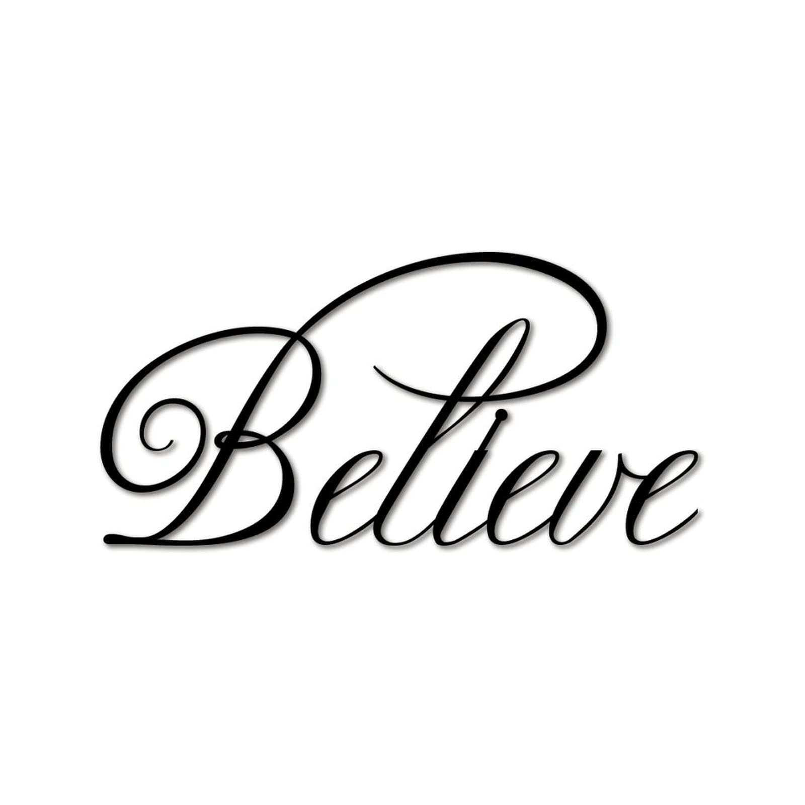 Drawings Of The Word Believe