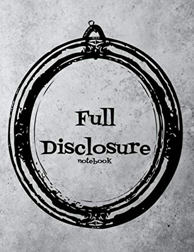 Full Disclosure Notebook: Wallner, Jennifer L: 9798640657326: Amazon ...