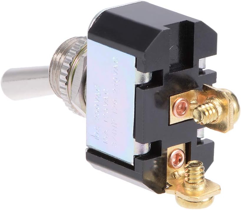 sourcingmap SPST Rocker Toggle Switch Self Locking Heavy-Duty 10A 250V ...