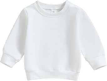 Amazon.com: Tsseiatte Toddler Baby Boy Girl Long Sleeve Crewneck Pullover Sweatshirt Sweater ...
