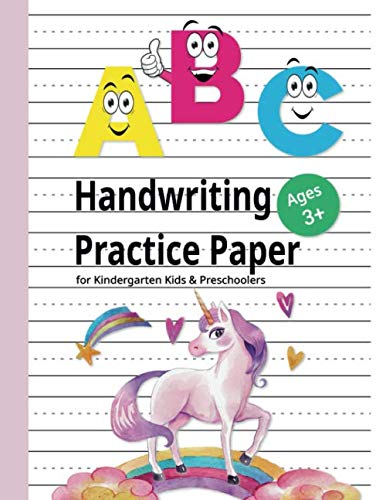 Handwriting Practice Paper for Kindergarten Kids & Preschoolers (Ages 3 ...