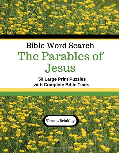 The Parables of Jesus Bible Word Search: 50 Large Print Puzzles with ...